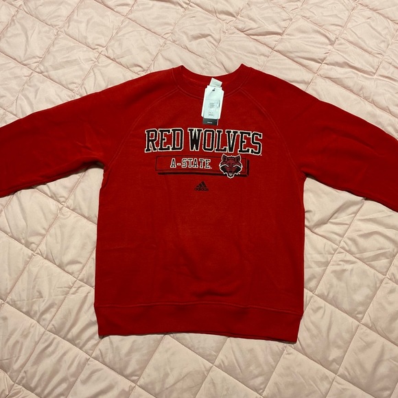 adidas | Shirts & Tops | Adidas Astate Red Wolves Crewneck | Poshmark